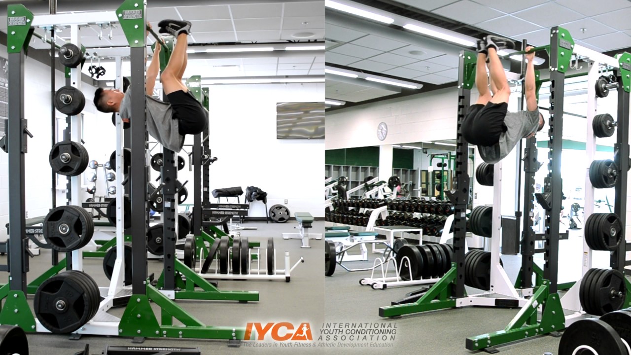 Hanging Leg Raise Toes To Bar - IYCA - YouTube