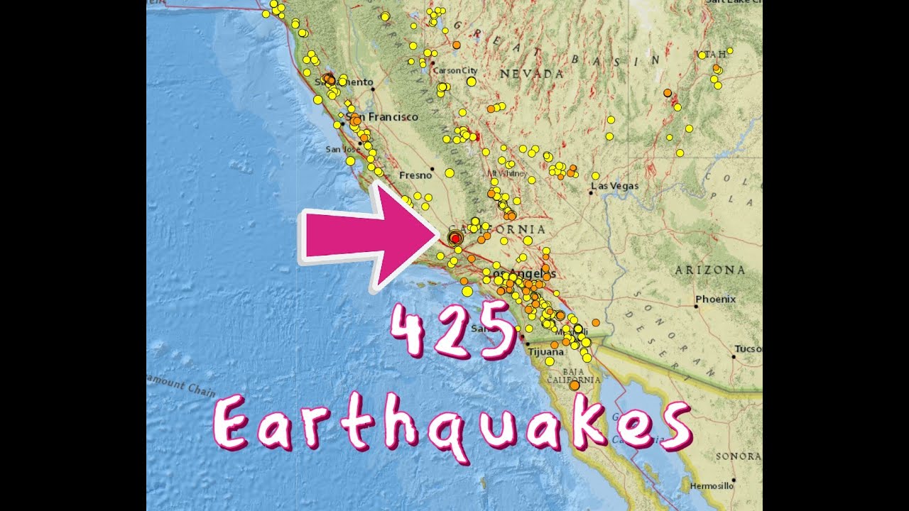 California Earthquake update. 425 Eq's Near Bakersfield. Quake warning ...