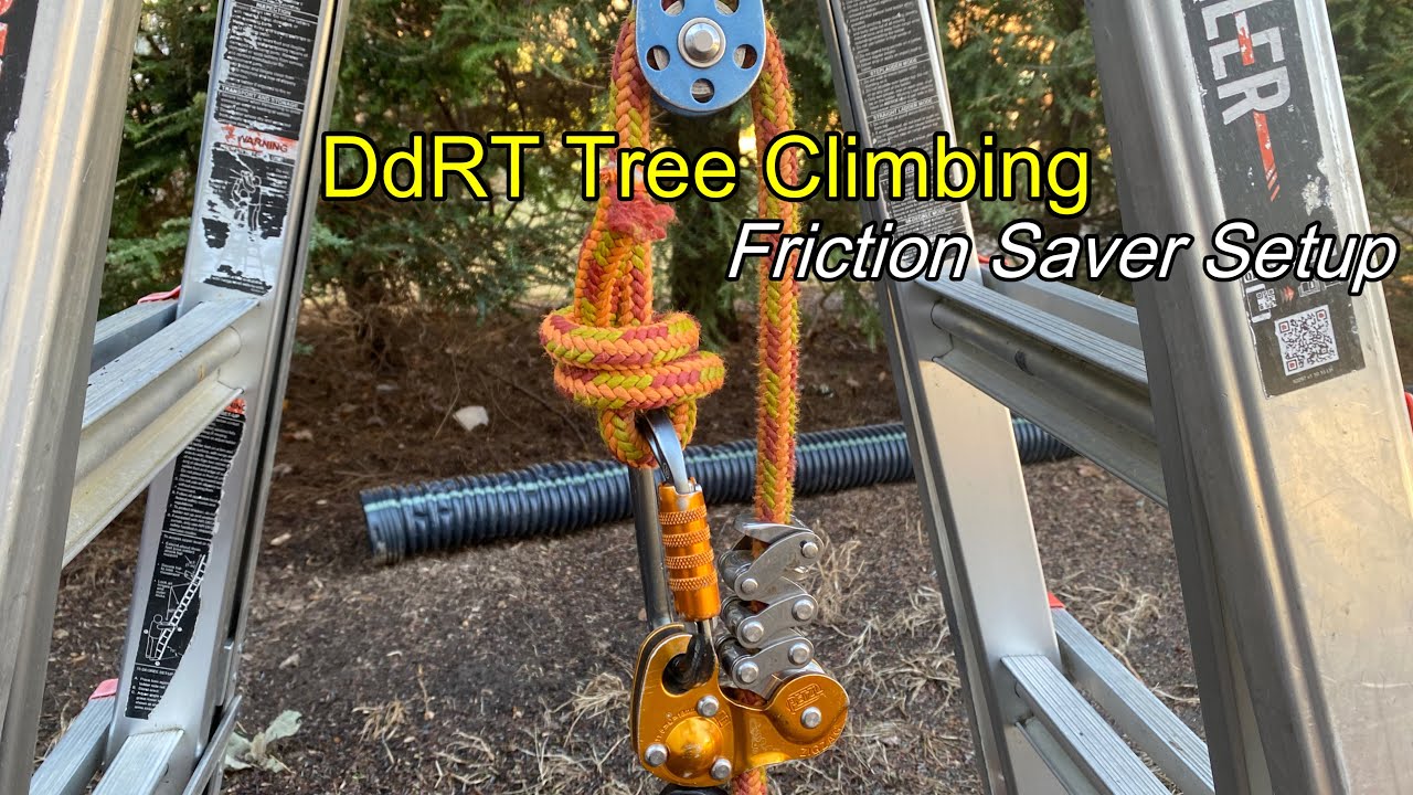 Friction Saver Setup for DdRT Tree Climbing System - YouTube