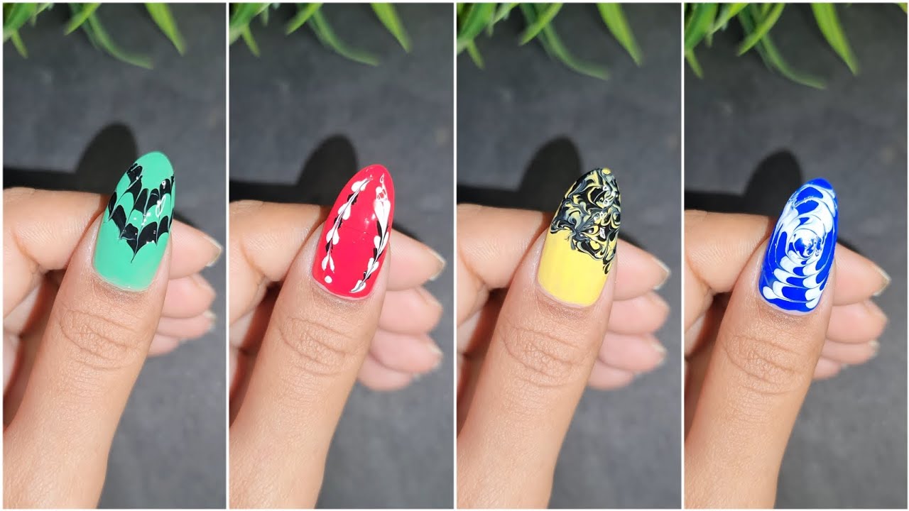 How to do cute and easy nail art using safety pin 🧷 || Trending nail ...