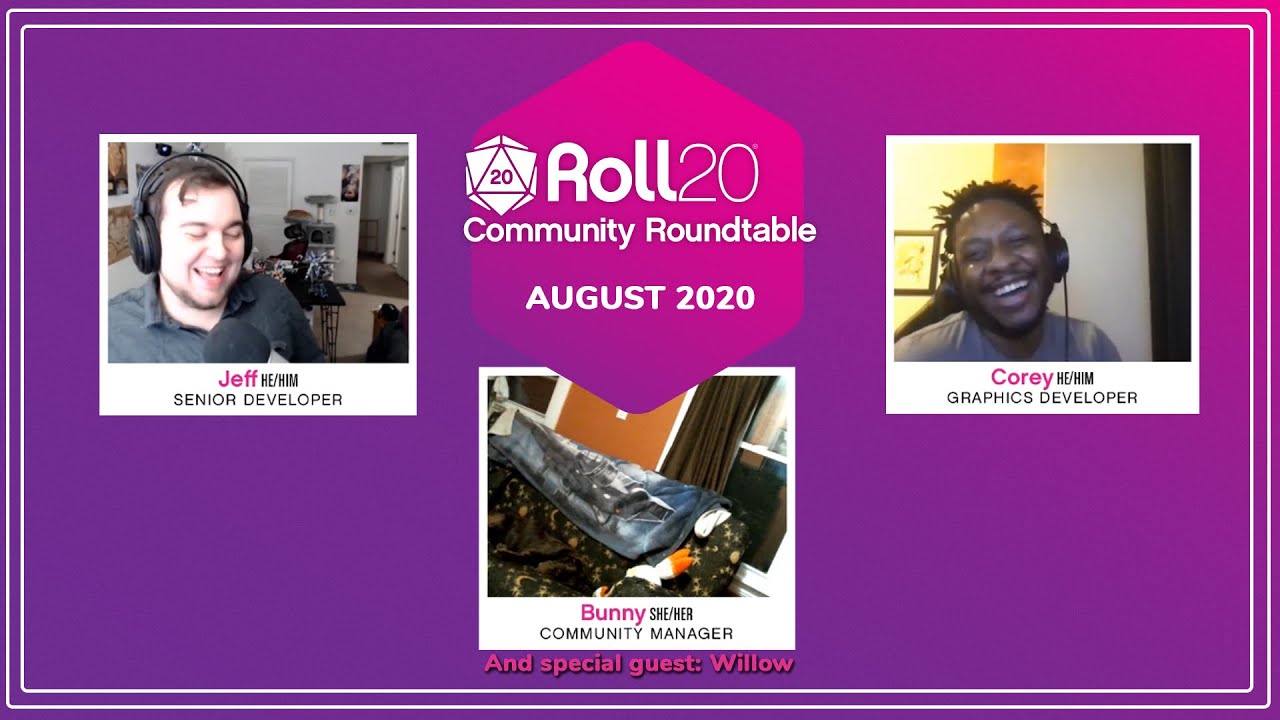 Roll20 Community Roundtable | Q&A (August 2020) - YouTube