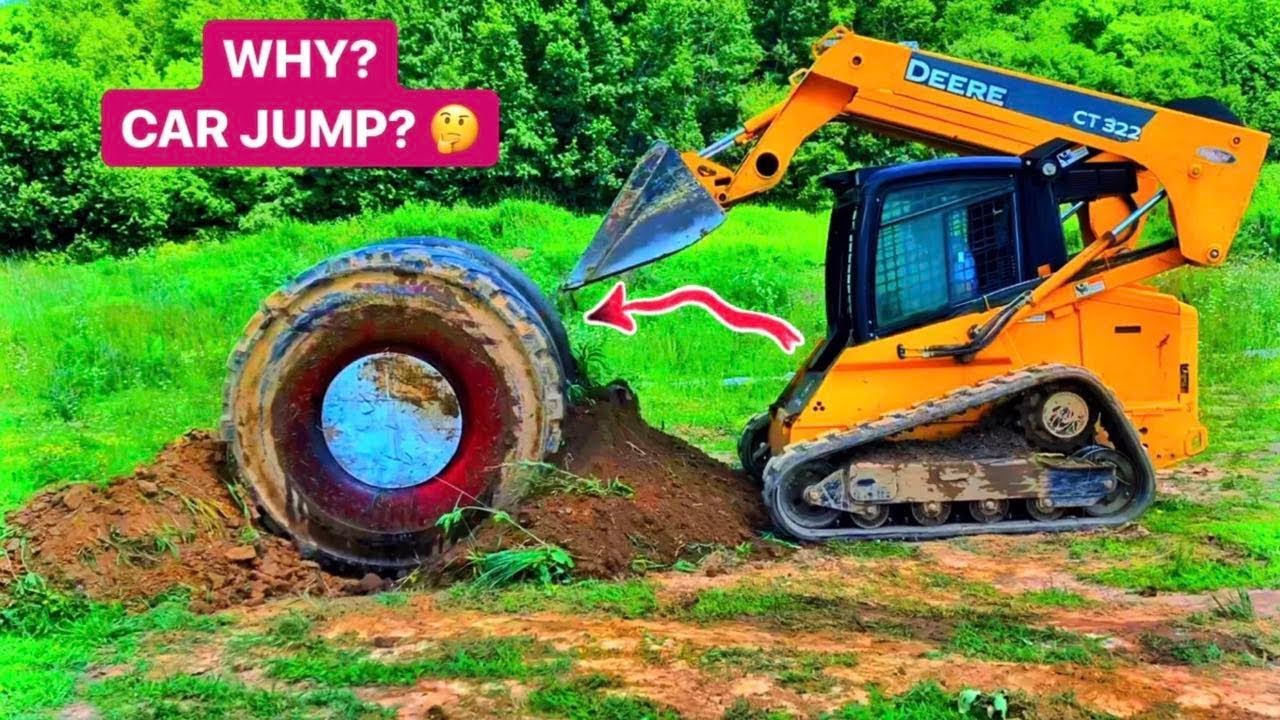 DUMP TRUCK Tire JUMP! | Mark Freeman #408 - YouTube