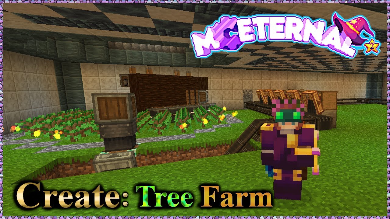 Minecraft: MC Eternal 2 (Ep. 24)How to get Quartz,Create:Tree Farm ...