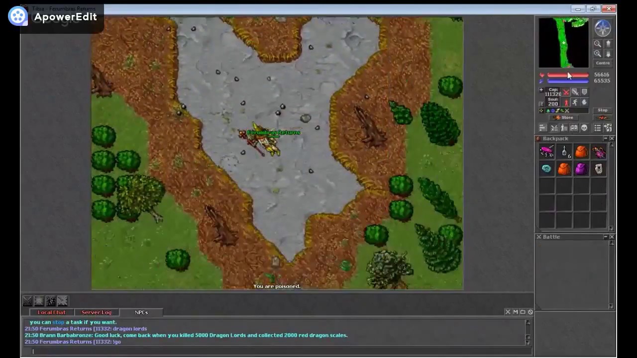 Task Dragon Lords POI. Tibia Global-Facil - YouTube