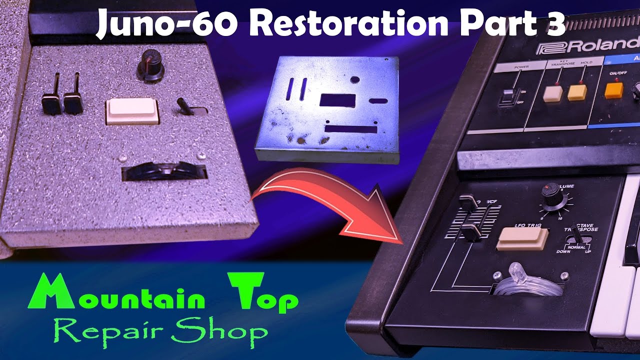 Roland Juno-60 Restoration Part 3 - Bender Panel - MTRS Vintage Synth ...