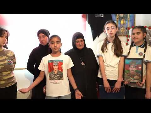 Şəhid Raqil Rafiq oğlu İsmayılovun ailəsini anım günü münasibətilə ziyarət etmişlər