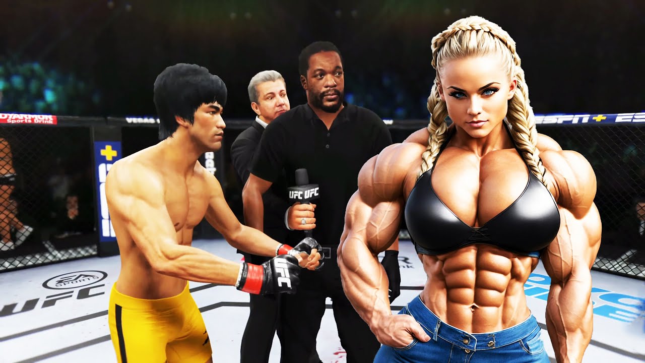Ps5 Bruce Lee Vs Beautiful Blonde Muscular Ea Sports Ufc 4 Youtube