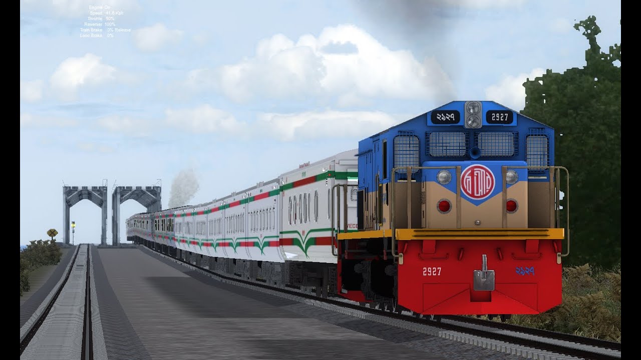 Train Simulator Classic 2024 || Kalni Express crossing Titash Bridge ...