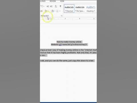 How to Remove Highlights from Pasted Text in Microsoft Word - Method 1 - YouTube