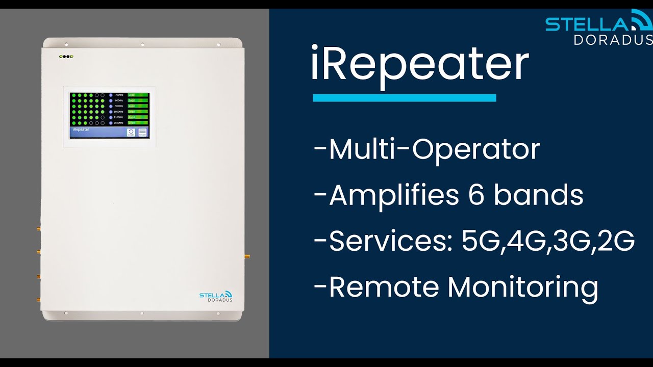 The iRepeater - a multi operator, professional mobile repeater. - YouTube
