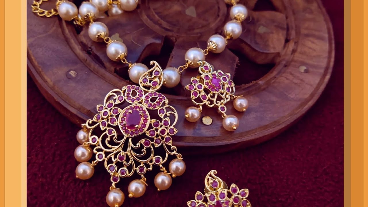 Pearl set Designs | Pearl jewellery designs | Pearls Jewellery ...