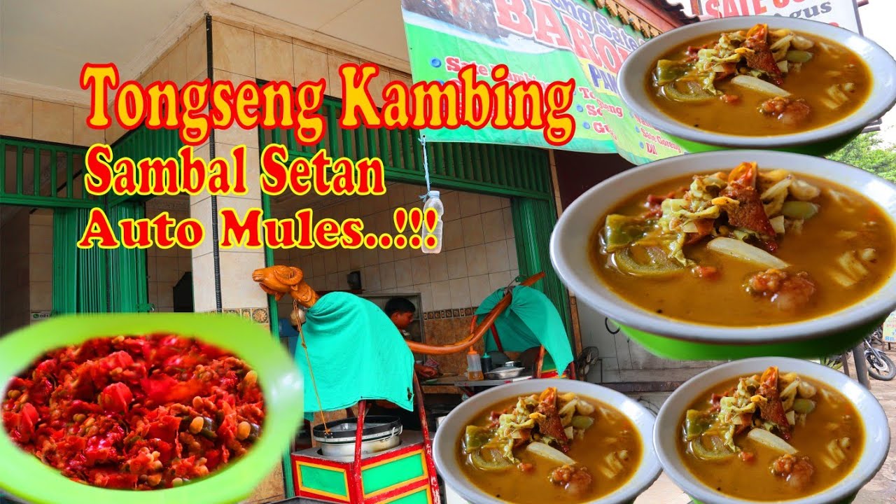 SAMBAL SETAN !!! TONGSENG KAMBING TERENAK DI JAKARTA | INDONESIAN FOOD ...