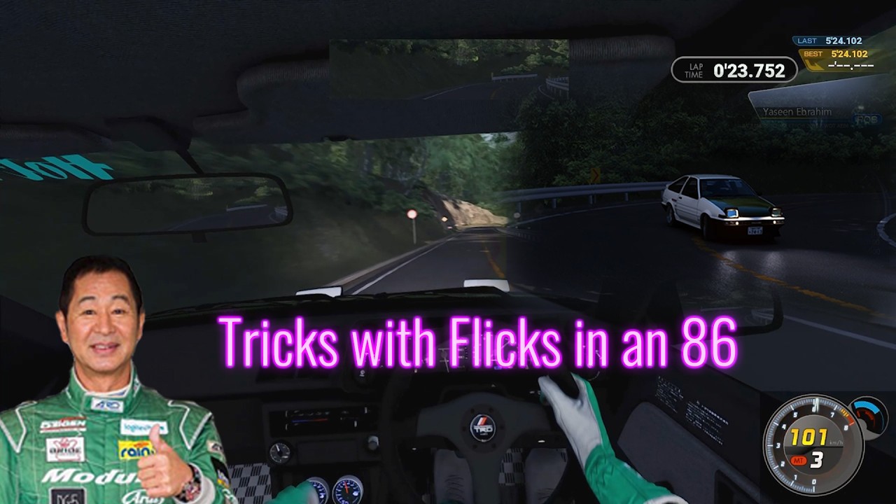 DK San's AE86 skids down Akina - Assetto Corsa - YouTube