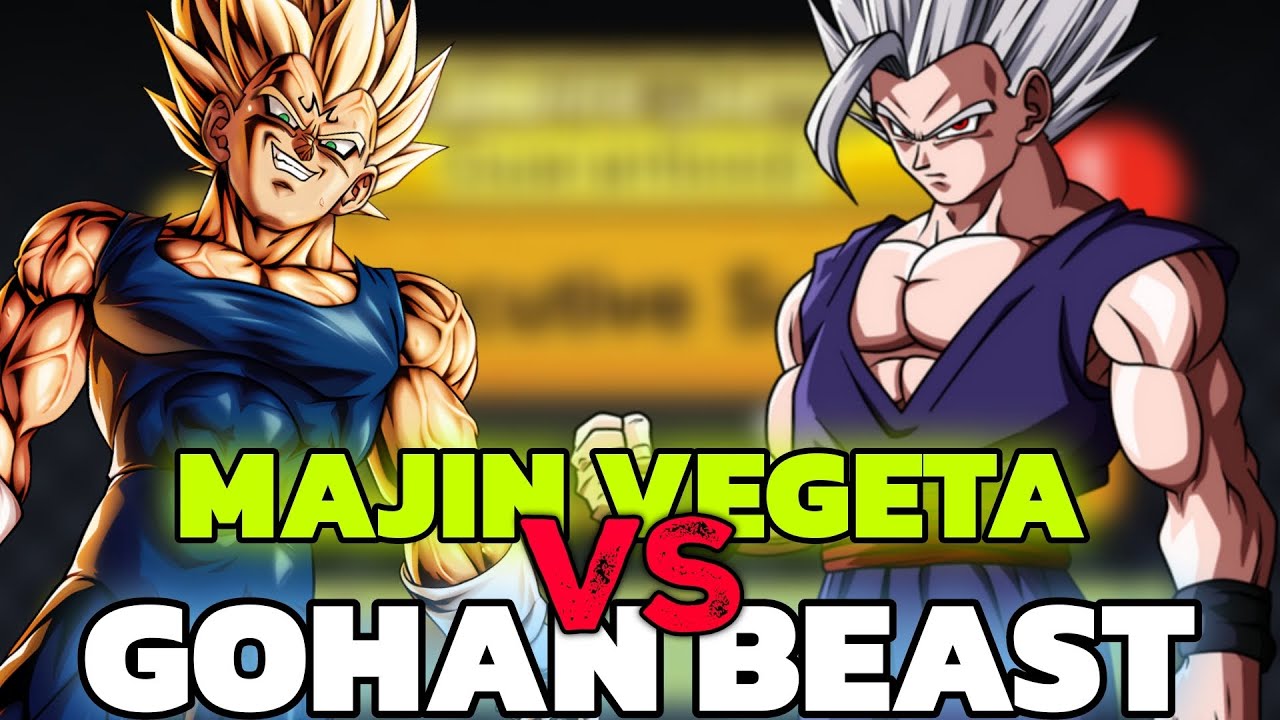 Majin Vegeta vs Gohan Beast Full Fight with Ultimate Cards & Unique ...