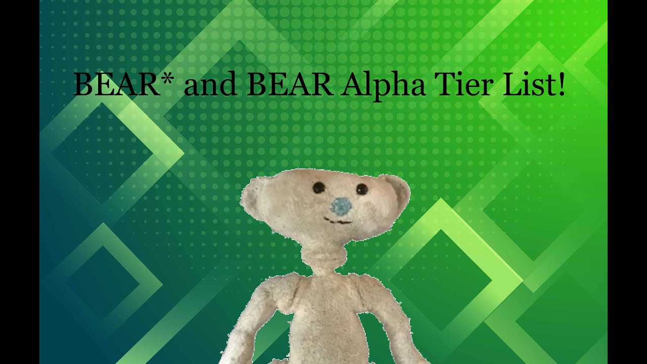 Bear And Bear Alpha Skins Tier List Youtube