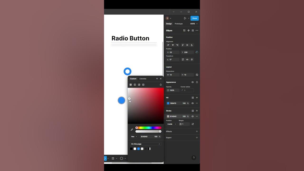 Design Radio Buttons in Figma - YouTube