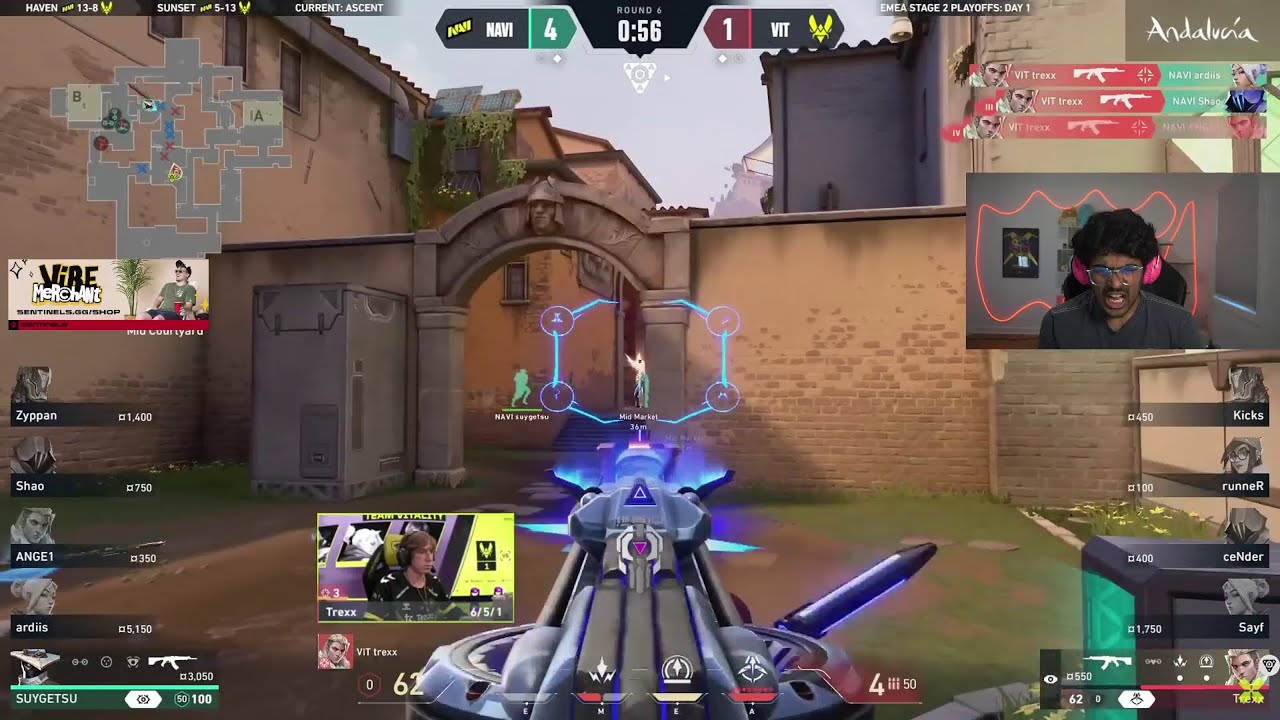 Curry reacts to VIT Trexx's INSANE 1v5 ACE CLUTCH against NAVI - YouTube