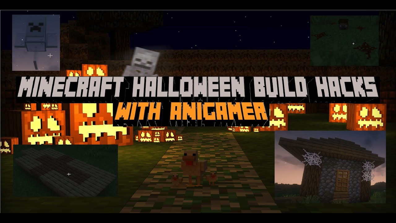 Minecraft Halloween Build Hacks - YouTube