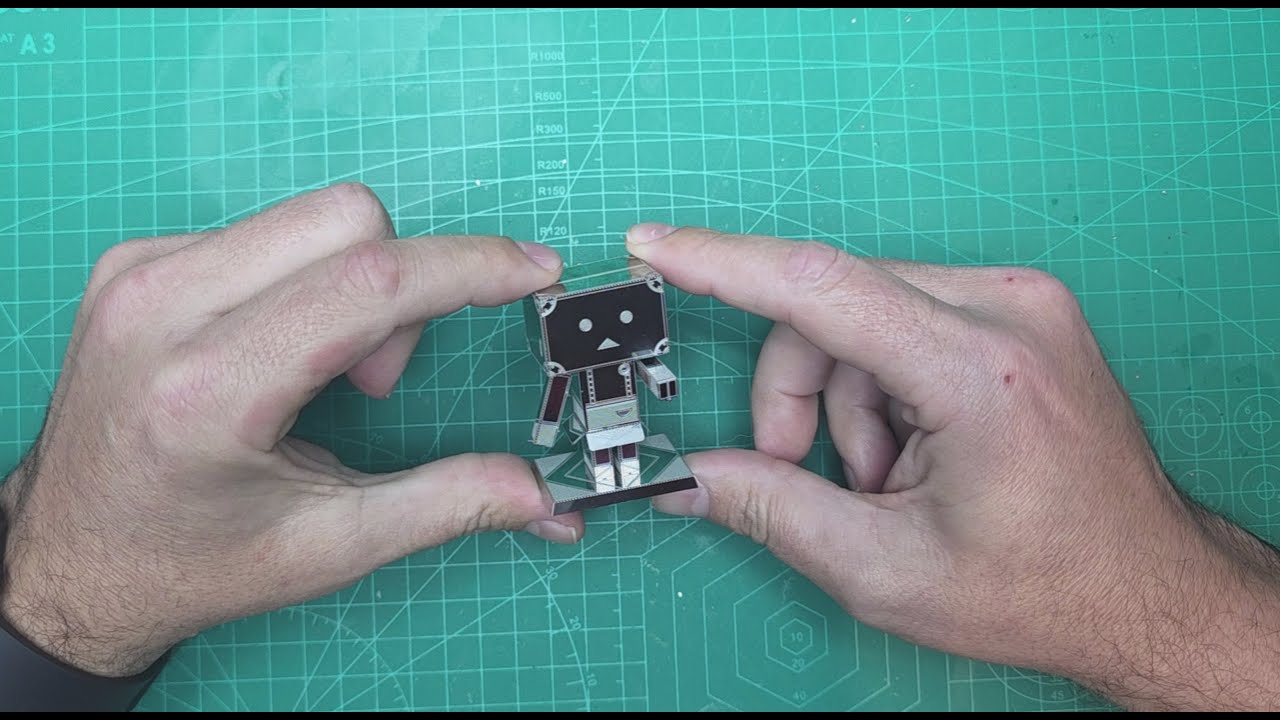 Assembling a Folded Metal Danbo | Metal Model Kit Build - YouTube