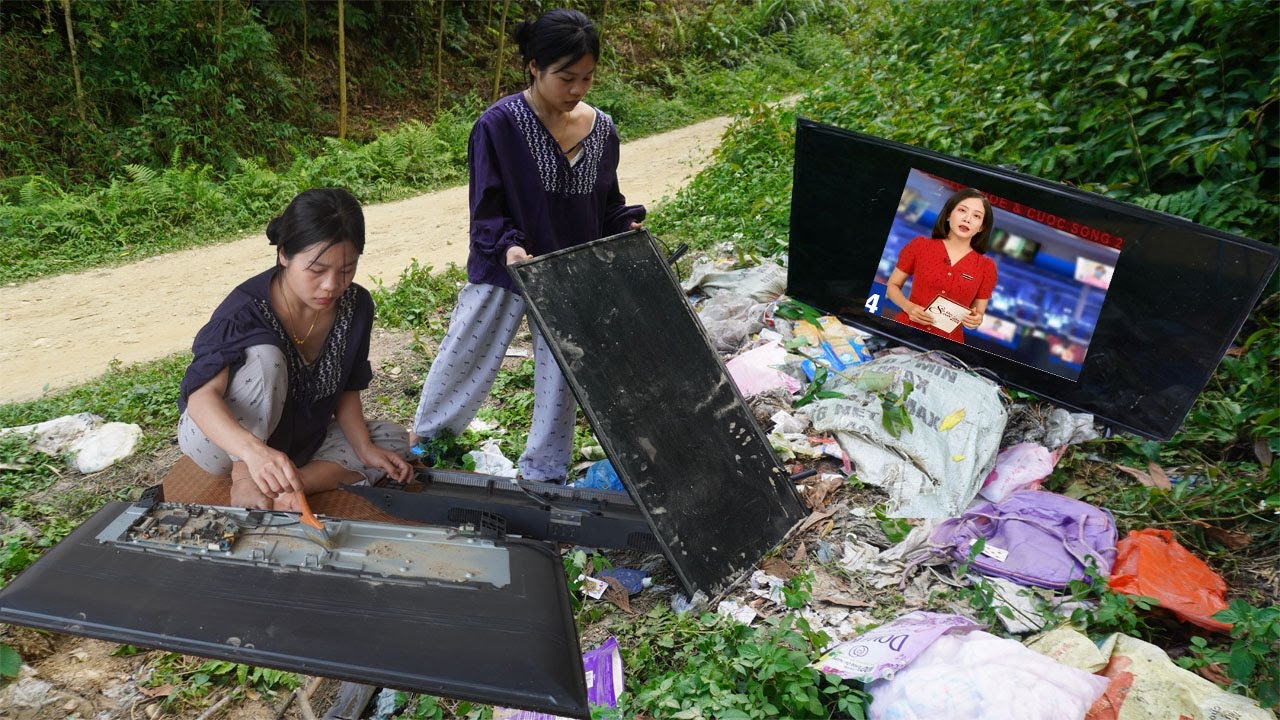 Genius girl: Repair and restore an antique TV in a junkyard - Basic ...