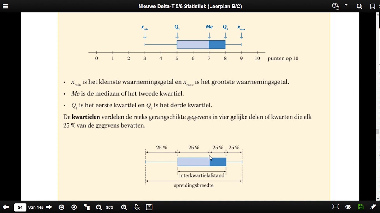 wiskunde - statistiek - spreidingsmaten (boxplot) - YouTube