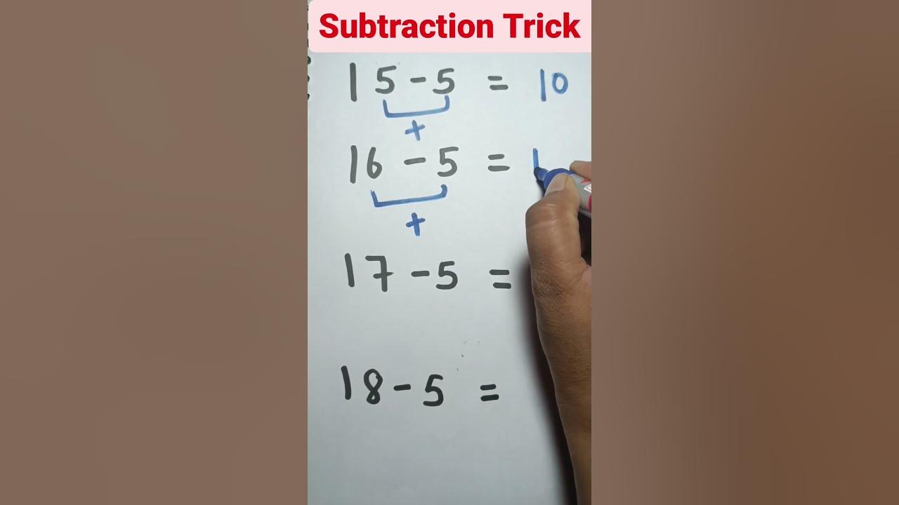 Subtraction Trick # Math tricks # trending shorts # Youtube shorts # - YouTube