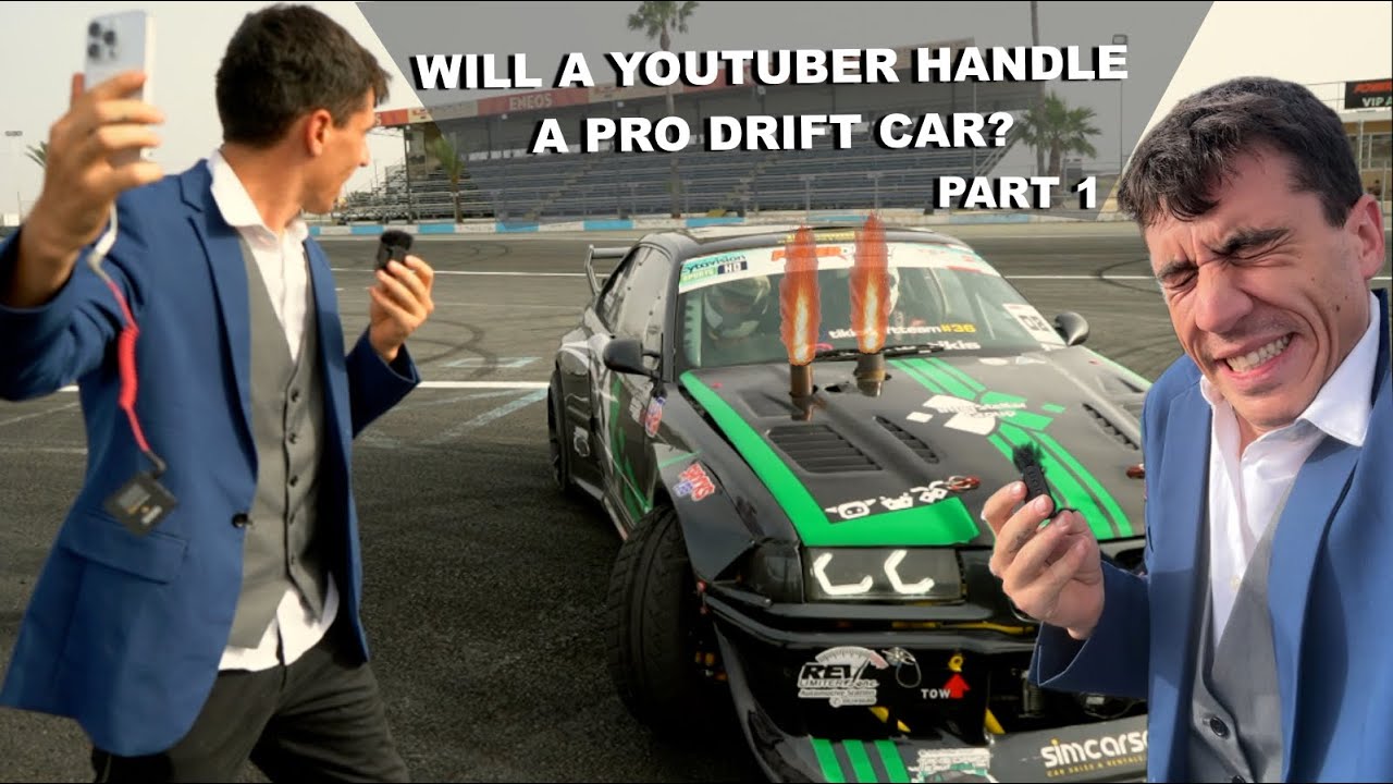 WILL A YOUTUBER HANDLE A PRO DRIFT CAR? Part 1 - YouTube