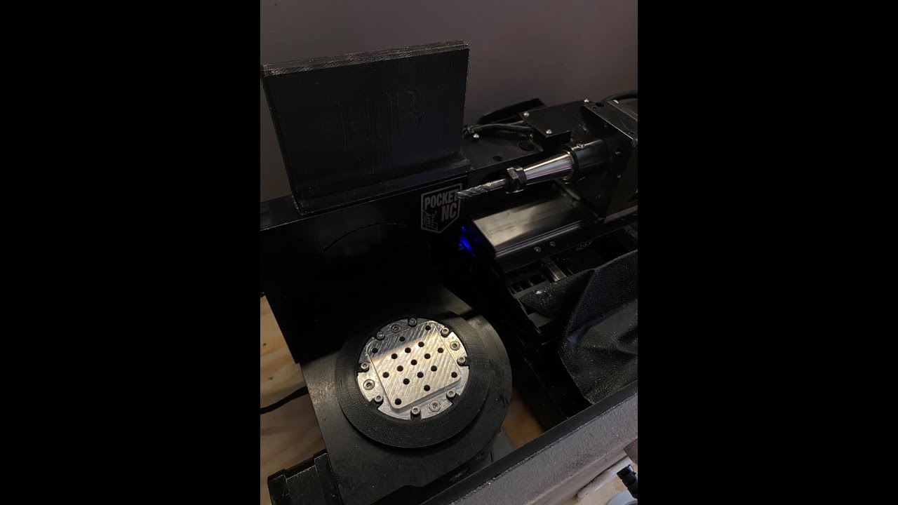 Pocket NC V2-10 low profile workholding solution - the cheesplate - YouTube