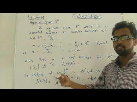 Functional Analaysis || Lecture 2 : Examples of Metric spaces - YouTube