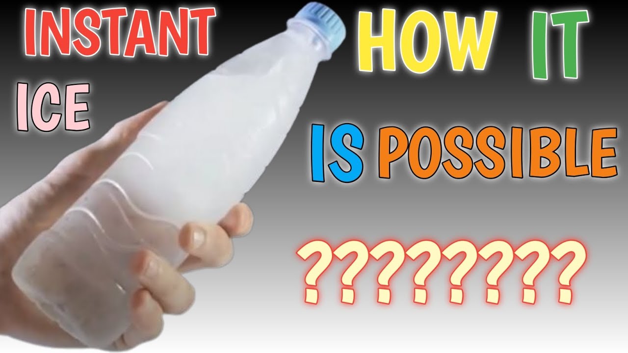 INSTANT WATER FREEZE TRICK - YouTube