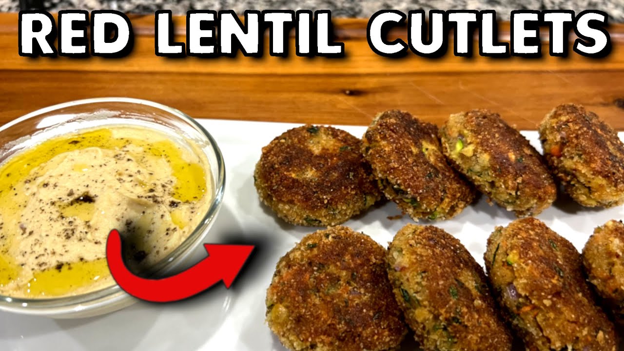 RED LENTIL CUTLETS | VEG | VEGAN | SNACK | PARTY FOOD |PROTEIN RICH ...
