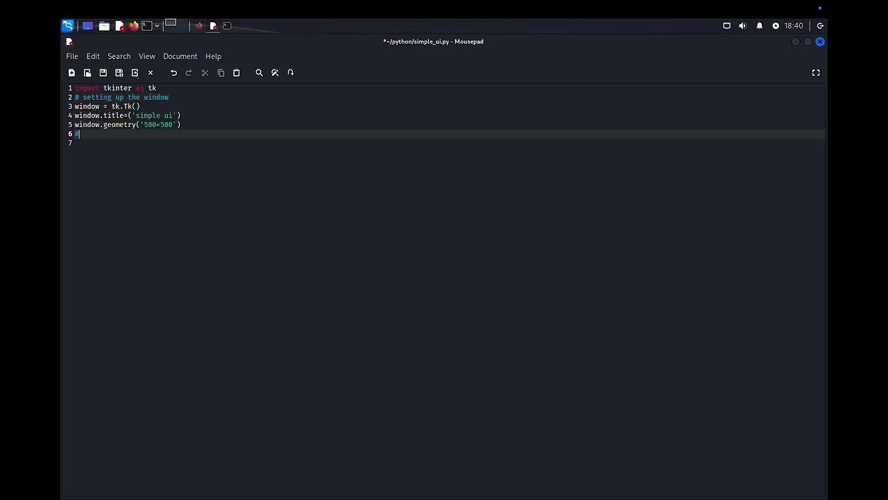how to make a simple python ui - YouTube