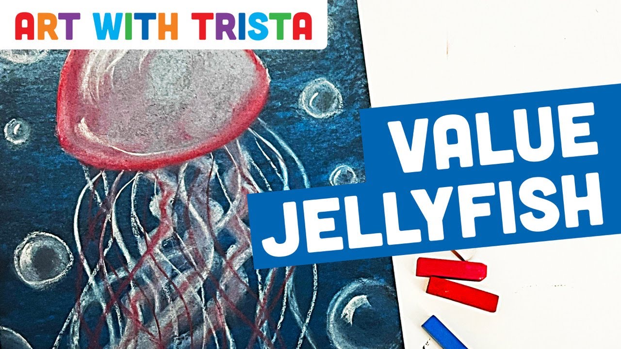 How to Use Chalk Pastels to Create a Jellyfish With Value Art Lesson ...