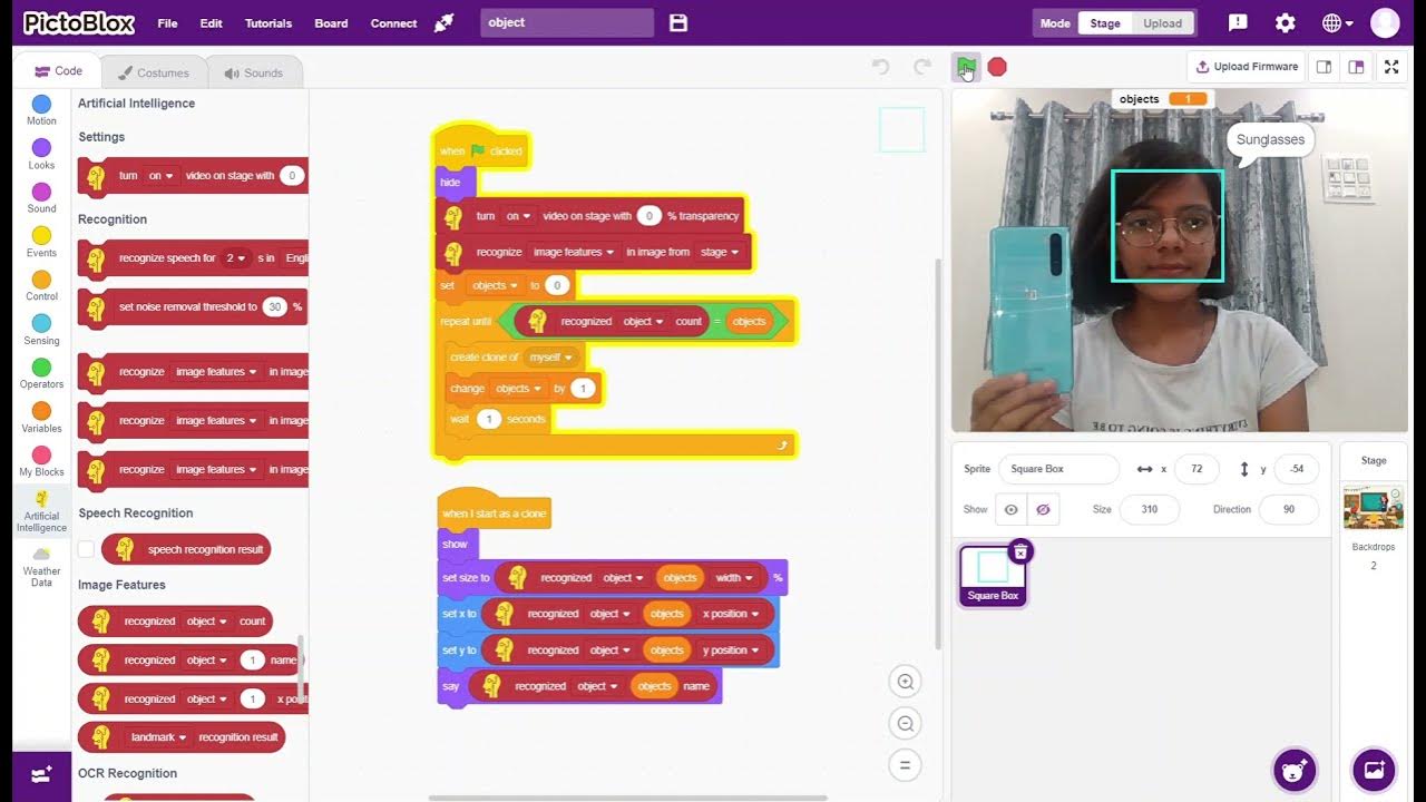 Object Detection Using Pictoblox By Khushi Shah Youtube