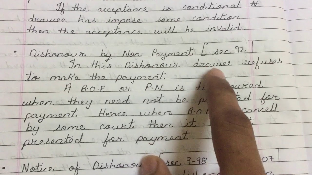DISHONOUR BY NON PAYMENT NOTICE OF DISHONOUR YouTube dishonour-by-non-payment-notice-of-dishonour-youtube