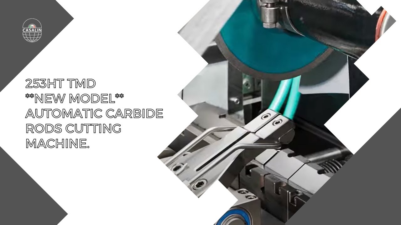 253HT TMD - **New Model** AUTOMATIC CARBIDE RODS CUTTING MACHINE. - YouTube