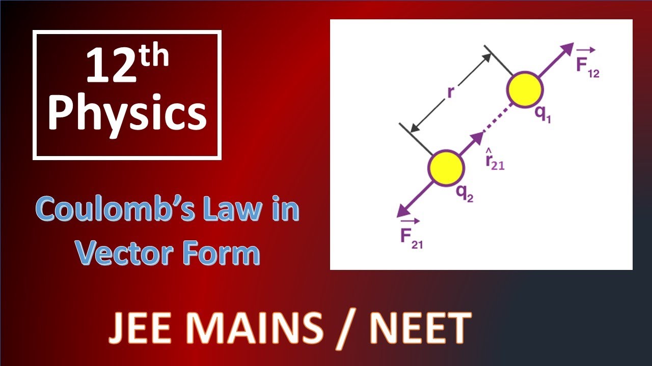 Coulomb's Law in Vector Form |Class 12 physics| JEE MAINS /NEET - YouTube