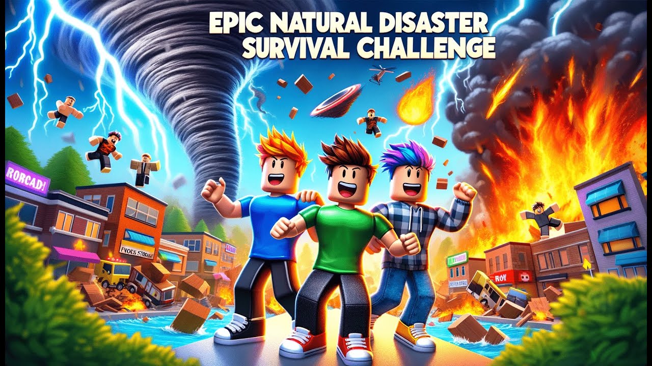 Epic Natural Disaster Survival Challenge in Roblox 🌪️🔥🌊 - YouTube