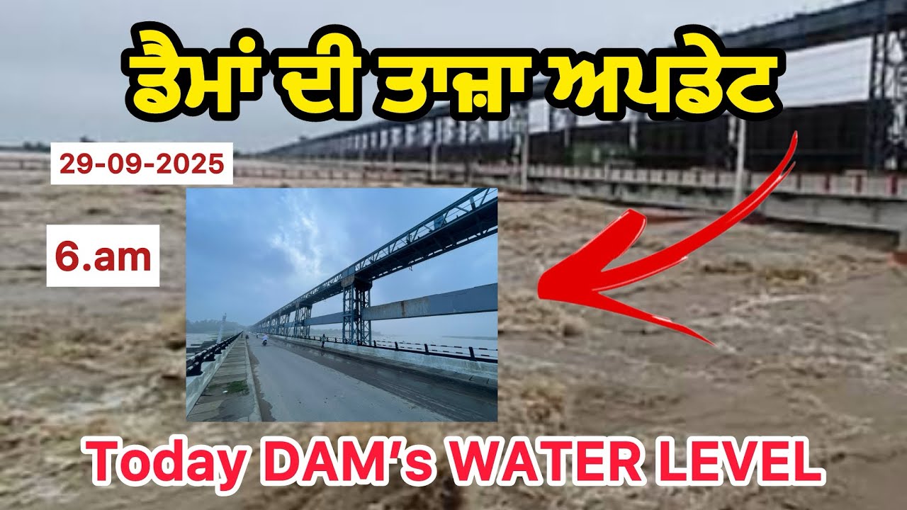DAM UPDATE-Bhakhra Dam Pong Dam -Satluj Beas #sukhlattia #video #today ...