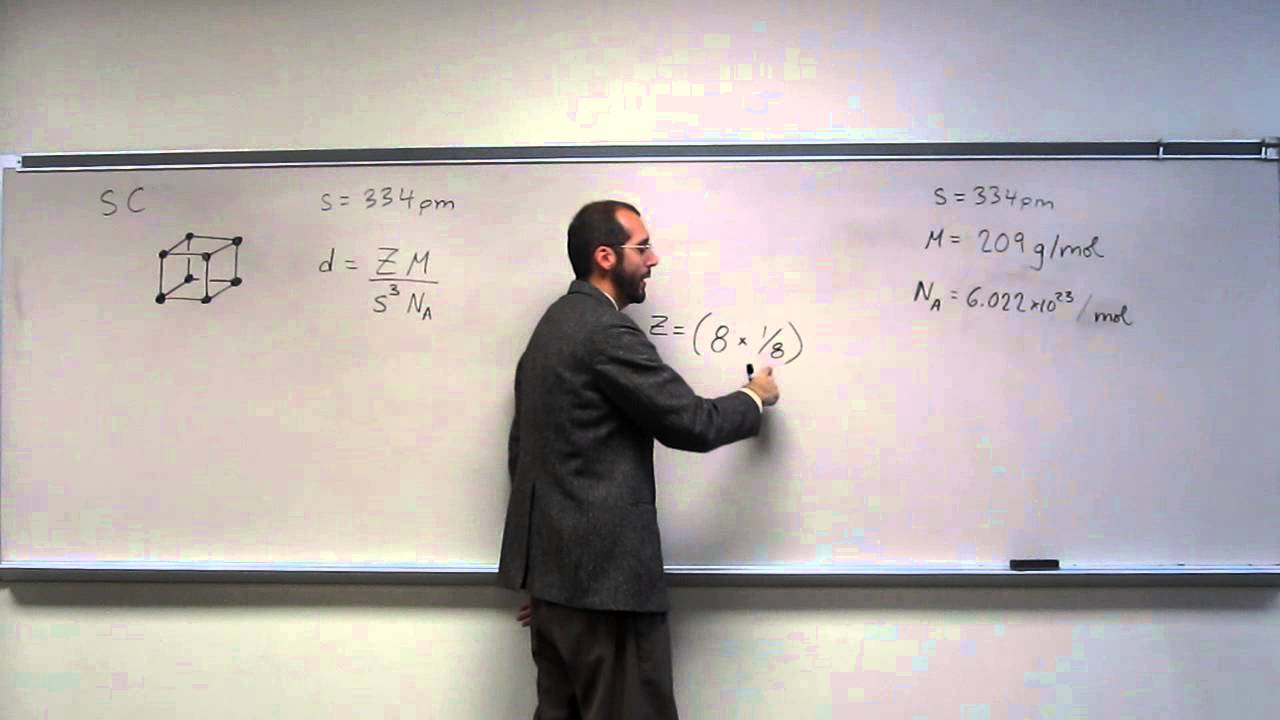 Simple Cubic Unit Cell - Density of Polonium 003 - YouTube