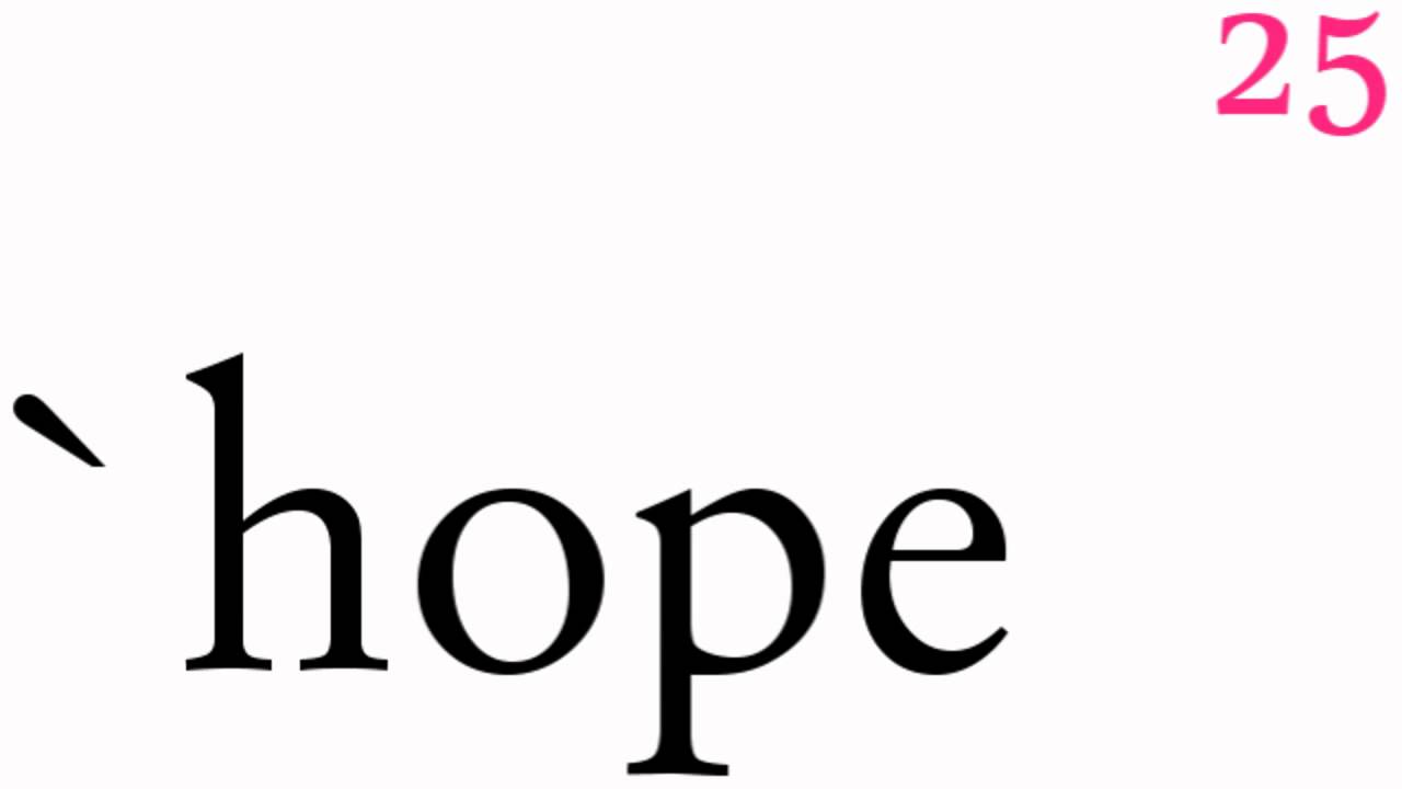 `hope; (25 - YouTube