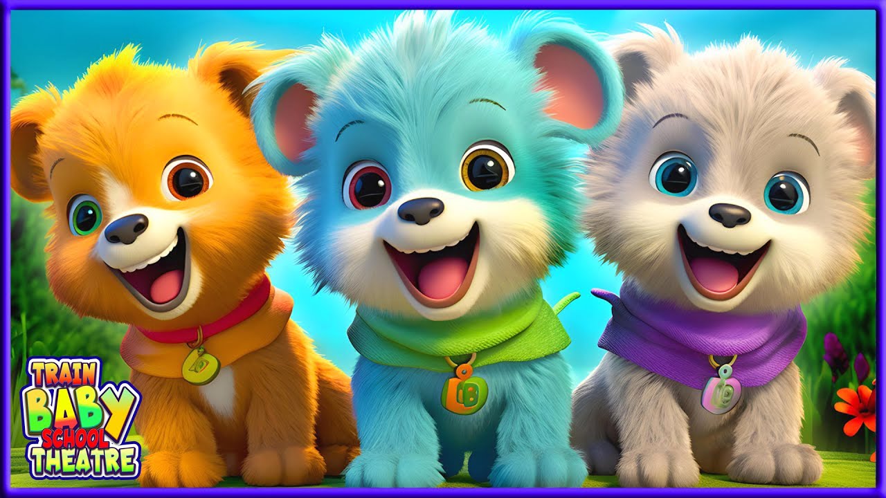 Three Little Dogs - Cute Kids' Song (Over 500 Million Views) - Baby ...