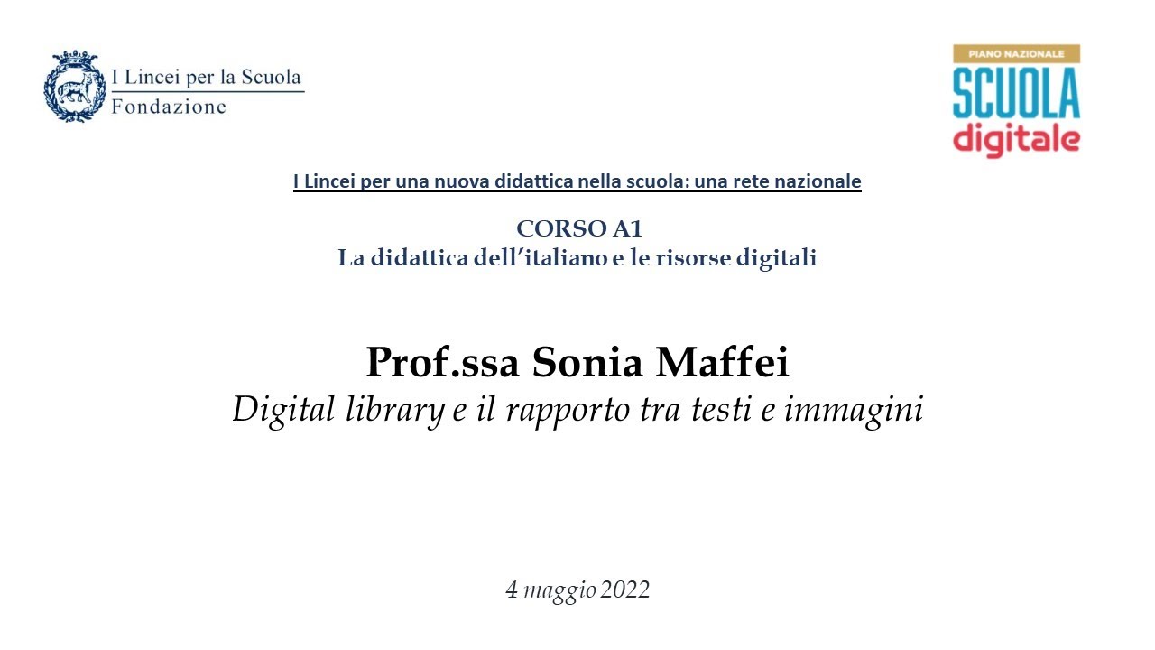 Percorsi Digitali - PNSD - Corso A1 - Prof.ssa Sonia Maffei - 04/05 ...