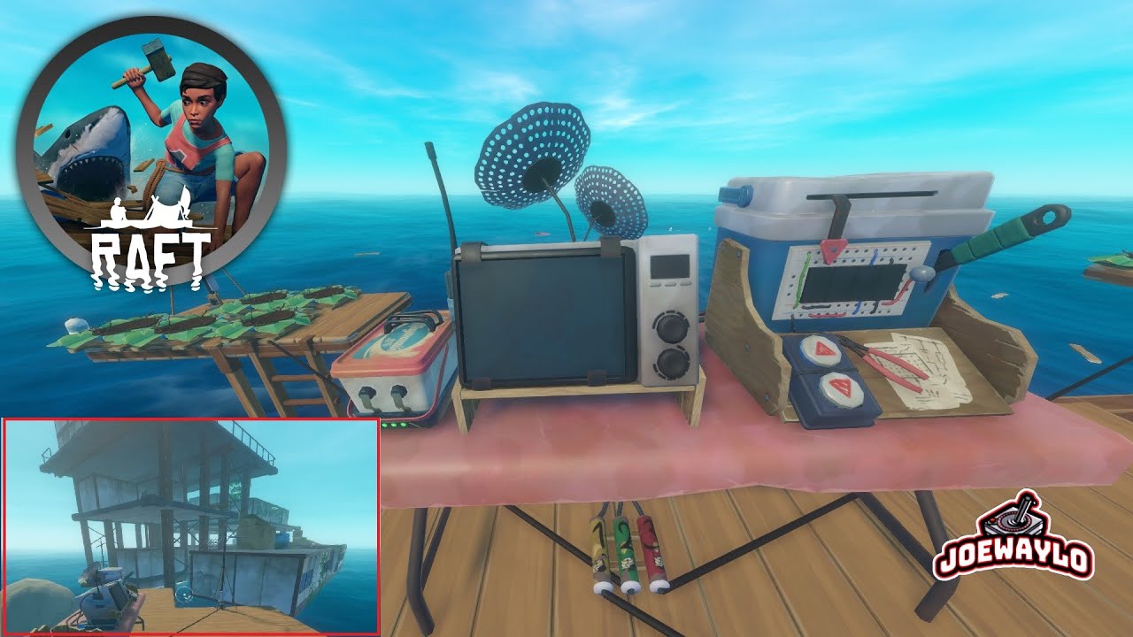 RAFT Survival Game - Radio Tower - YouTube