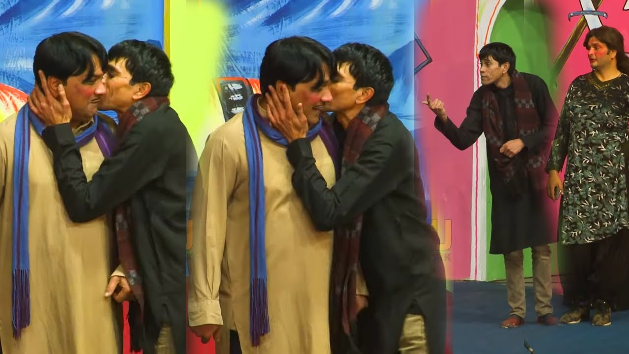 Goshi 2 and Shazeb Mirza (NEW) | full HD New Stage Drama Ishq De Maare ...