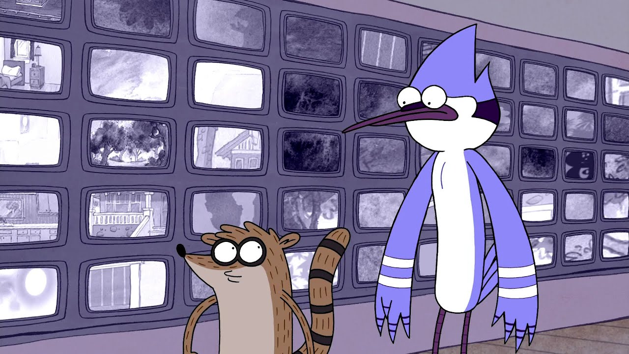 Regular Show - Mordecai And Rigby Destroys The Camera System - YouTube