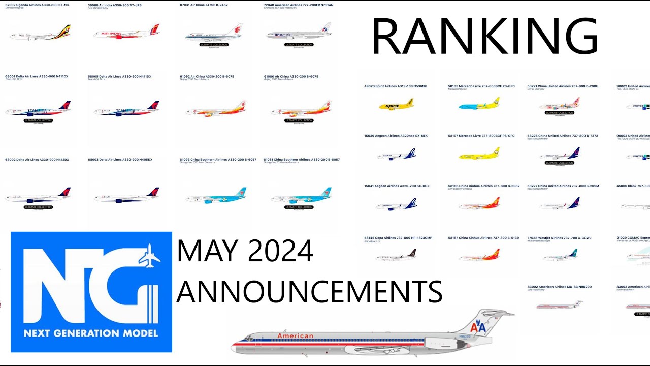 Ranking NG Models May 2024 Announcements - YouTube