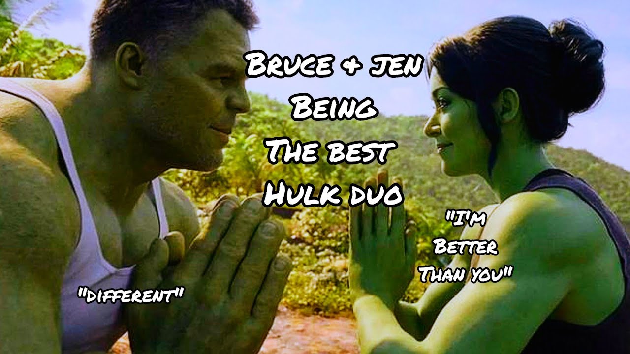 bruce and jen being the best hulk duo - YouTube