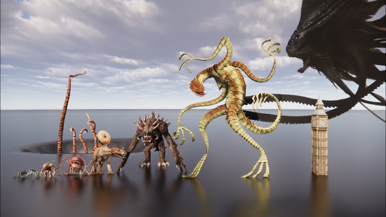 Star Wars monsters size comparison | 3D animation - YouTube