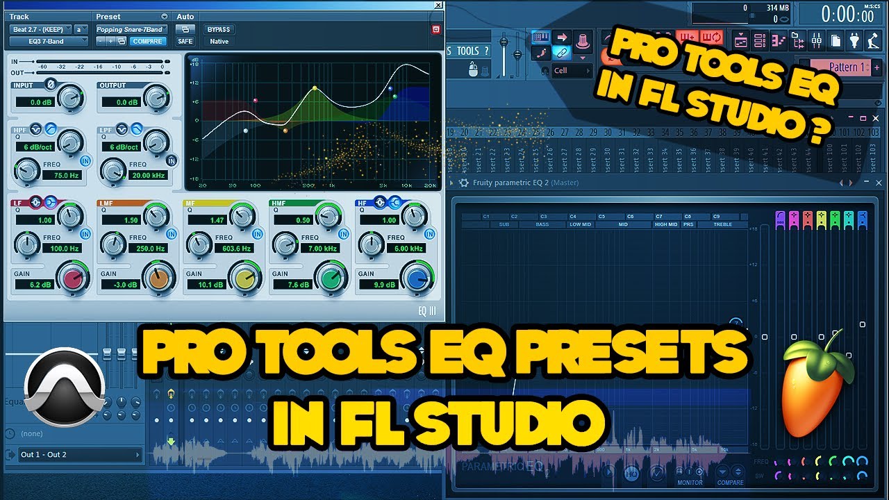 Pro Tools EQ3 7-Band In FL Studio = (LOTS OF PRESETS) - YouTube